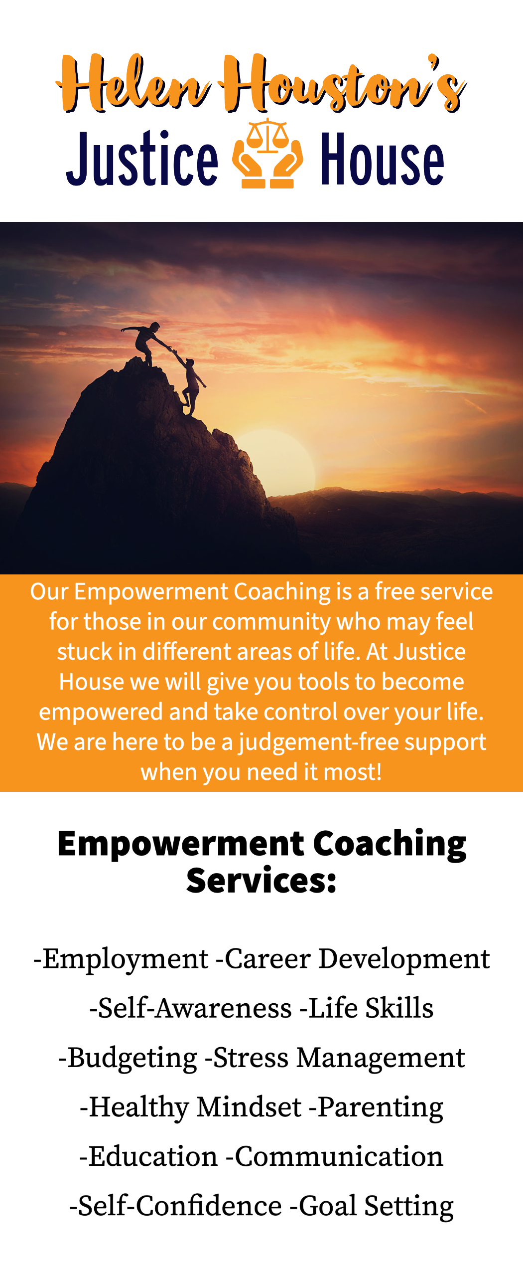 Empowerment Coaching - Justice House